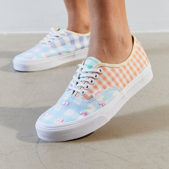 Vans | Shoes | New In Box Vans Authentic Shoes Gingham Cherry ...